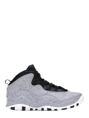 JORDAN 10 Retro Sneakers - Light Smoke Grey/black/university Red