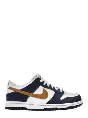 Nike Dunk Low Sneakers White/midnight Navy Blue/wheat