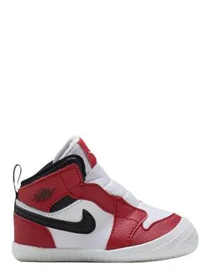 JORDAN 1 Crib Bootie - White/varsity Red/black