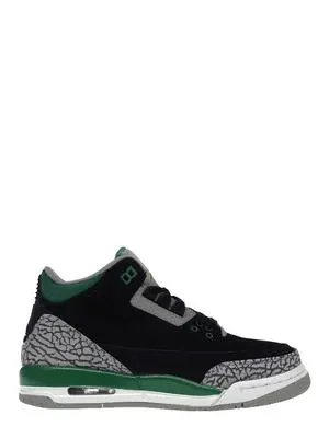 JORDAN Air Jordan 3 Retro Pine Green GS Black/silver/white