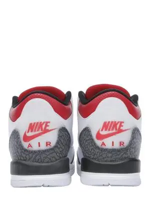 JORDAN 3 Retro Se Fire Red Denim Gs - White/fire Red/black