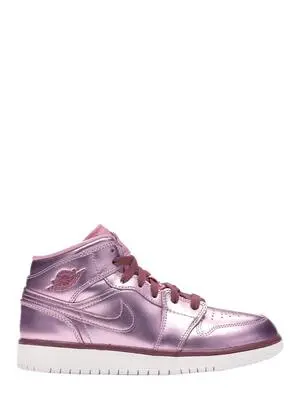 JORDAN 1 Mid - Pink Rise/white/noble Red