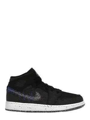 JORDAN 1 Mid Se Crater Sneakers - Black