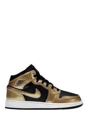 JORDAN 1 Mid Se - Black/metallic Gold/white
