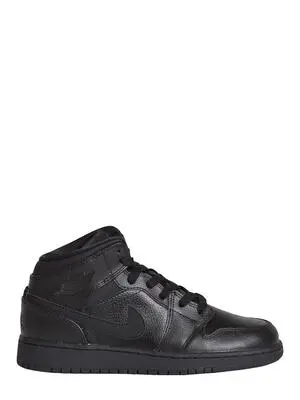 JORDAN 1 Mid Triple Sneakers - Black