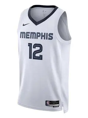 Nike Nba Memphis Grizzlies Ja Morant Association Edition Drifit Swingman Jersey - White/dark Blue