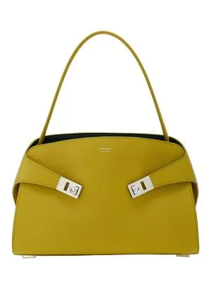 FERRAGAMO Hug Soft Shoulder Bag - Yellow