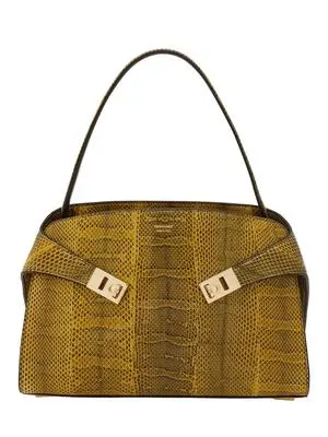 FERRAGAMO Hug Soft Shoulder Bag - Yellow