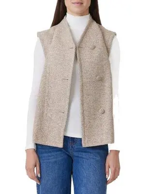 Habitual Brushed Twill Vest - Oatmeal