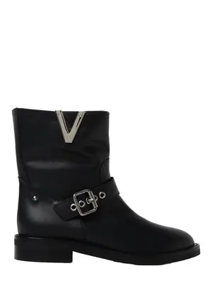 VIA ROMA 15 Buckled Boots - Black