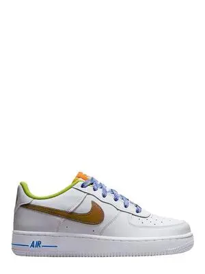 Nike Air Force 1 Low-top Sneakers - White/medium Blue/magma Orange