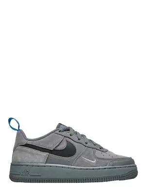 Nike Air Force 1 Low Cut Out Sneakers - Grey/smoke Grey/black