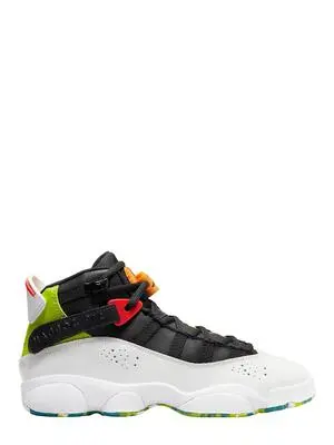 JORDAN 6 Rings - White/black/neon Green