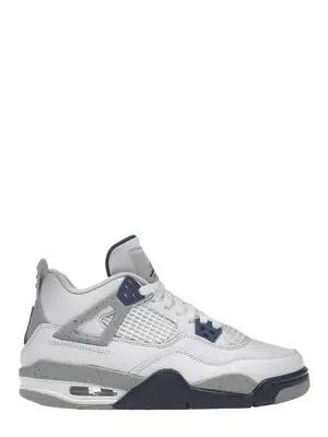 JORDAN Air Jordan 4 Retro Midnight Navy GS White/midnight Navy Blue/light Smoke Grey