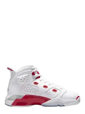 JORDAN 61723 Athletic Sneakers - White/university Red/metallic Platinum