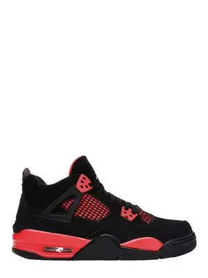 JORDAN 4 Retro Red Thunder Gs - Black