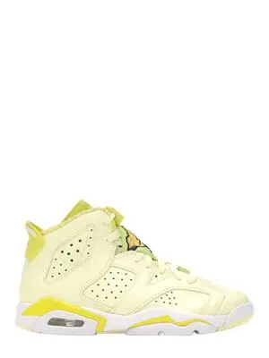 JORDAN 6 Retro Floral Sneakers - Citron Tint/dynamic Yellow/black