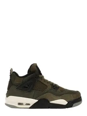 JORDAN 4 Retro Se Craft Grade School Sneakers - Medium Olive/pale Vanilla/khaki