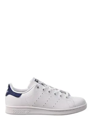 Adidas Stan Smith Lace Up Sneakers - Cloud White/dark Blue