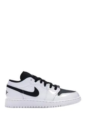 JORDAN Jordan 1 Low Patentin Sneakers White/black