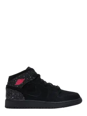 JORDAN Jordan 1 Mid Splatter Black/rush Pink/white