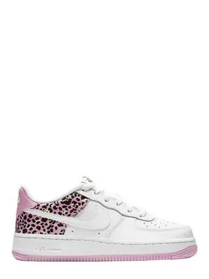 Nike Air Force 1 Low 07 Pink Leopard Sneakers - White/pink Rise/barely Volt