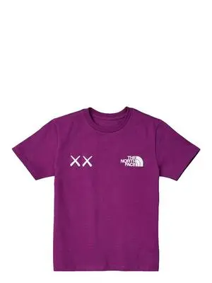 KAWS X The North Face Youth Tee Shirt - Pamplona Purple