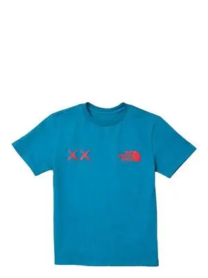 KAWS X The North Face Youth Tee Shirt - Deep Lagoon