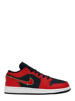 JORDAN Jordan 1 Low Sneakers Armory Navy Blue/metallic Gold/sport Red