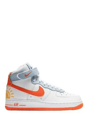 Nike Air Force 1 High Kindness Day Sneakers - White/light Armory Blue Heather/laser Orange