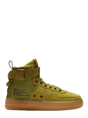 Nike Sf Air Force 1 Mid Sneakers - Desert Moss/gum Medium Brown/black