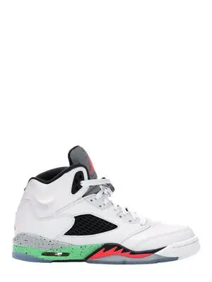 JORDAN 5 Retro - White/infrared 23/light Poison Green