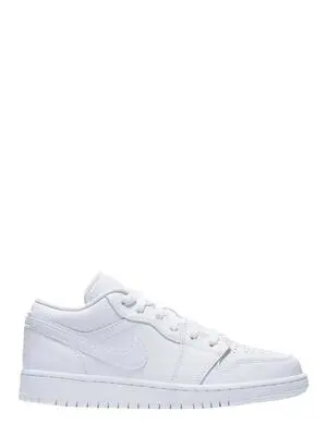 JORDAN 1 Low Triple Logo Sneakers - White