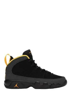 JORDAN 9 Retro Sneakers - Black/dark Charcoal/university Gold