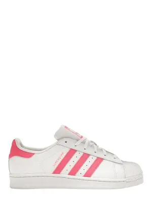 Adidas Superstar Lace Up Sneakers Cloud White/real Pink/real Pink