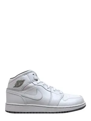 JORDAN Jordan 1 Mid Sneakers White/wolf Grey