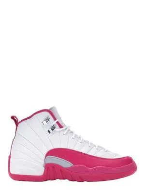 JORDAN Jordan 12 Retro Sneakers White/vivid Pink/metallic Silver