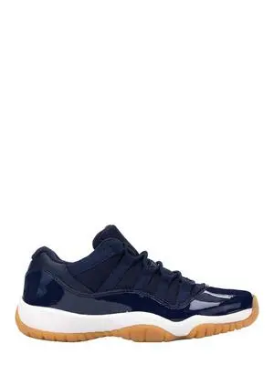 JORDAN 11 Retro Low - Midnight Navy Blue/white/light Gum Brown