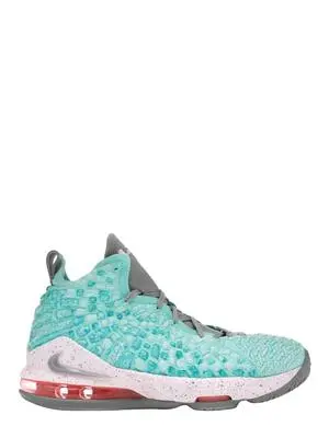 Nike Lebron 17 Athletic Sneakers - Light Aqua/particle Grey