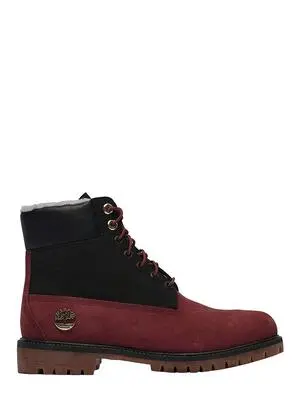 Timberland 6" Premium Shearling Boots - Syrah/black