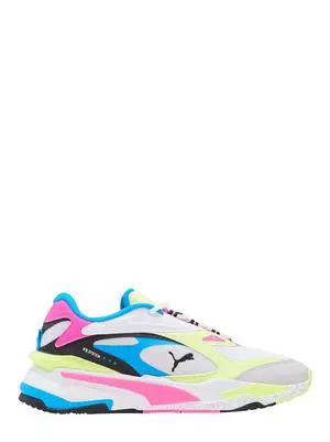 PUMA Rs-fast Colorblock Sneakers - White/pink/yellow
