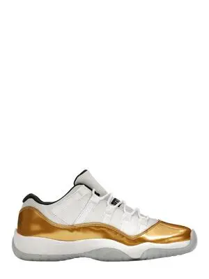 JORDAN 11 Retro Low Closing Ceremony Sneakers - White/metallic Gold Coin/black