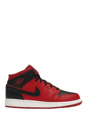 JORDAN 1 Mid Reverse Bred - Gym Red/white/black