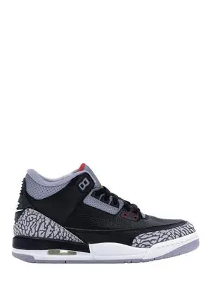 JORDAN 3 Retro Cement - Black/fire Red/cement Grey