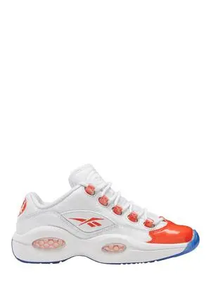 REEBOK Question Low Sneakers - White/patent Orange/ice
