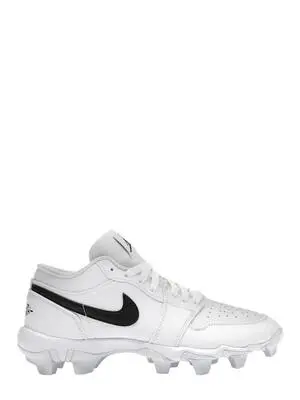 JORDAN 1 Low Cleat - White/black
