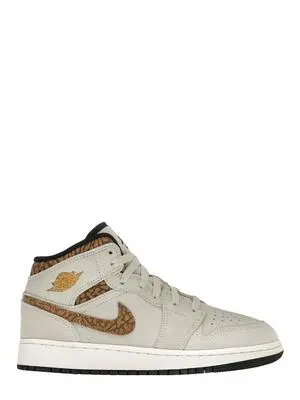 JORDAN Jordan 1 Mid SE Sneakers Light Orewood Brown/white/light British Tan