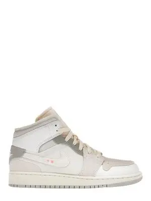 JORDAN Air Jordan 1 Mid SE Craft Inside Out Sneakers White/phantom Grey/sail