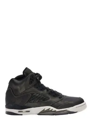 JORDAN 5 Retro Heiress Camo Sneakers - Black/light Bone