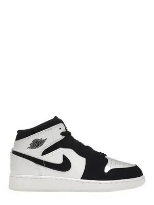 JORDAN 1 Mid Diamond Shorts Gs - White